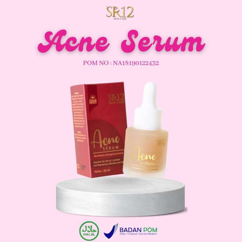 Jual Acne Serum SR12 Mengontrol produksi minyak dan Membantu mengobati jerawat di Seller SR12 ...