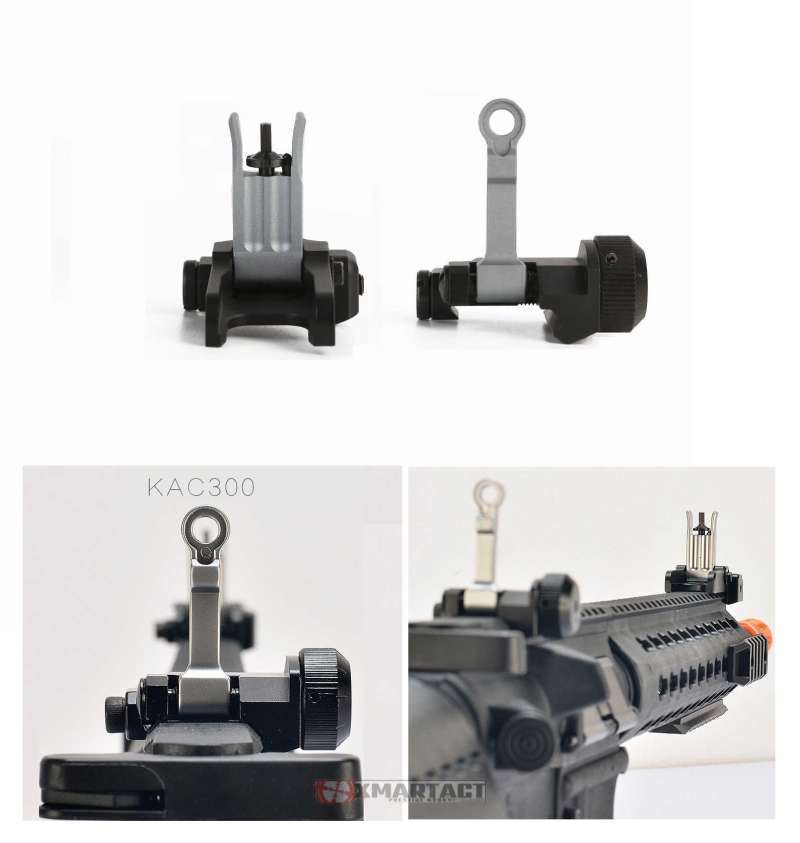 Jual Flip Up Iron Sights KAC300 Metal Front & Rear Sight Airsoft WGG ...
