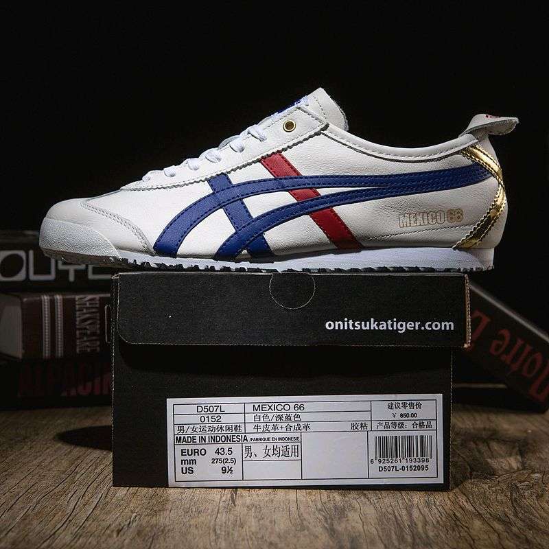 Promo Onitsuka Tiger Mexico 66 Indonesia 'White Blue Red Gold' Diskon 25% di Seller ONITSUKA ...