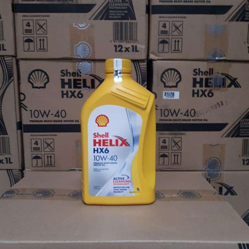 Jual Shell Oli Shell Helix Hx6 10W-40 1Liter Original Barcode Tembus di ...