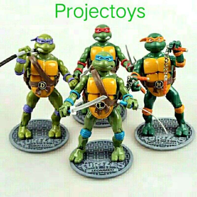 Jual Tmnt Ninja Turtles Action Figure Set 4 Pieces Di Seller Projectoys ...