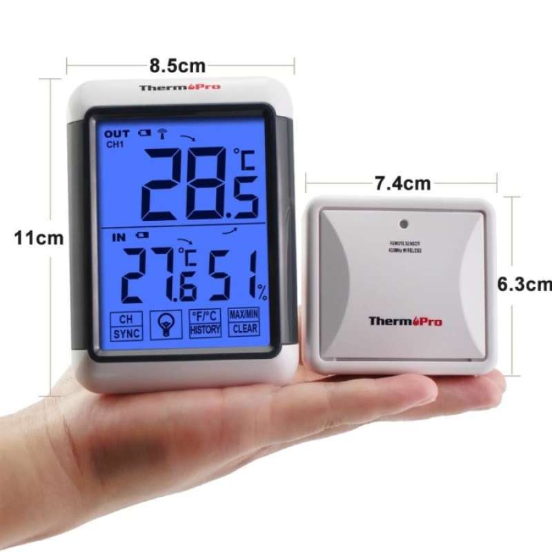 Jual Thermopro Tp65 Digital Wireless Indoor-outdoor Thermometer ...