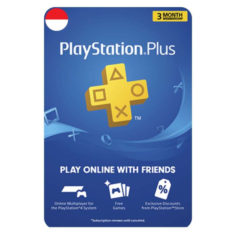 Jual PlayStation Plus 3 Bulan Membership Gift Card di Seller cell top ...