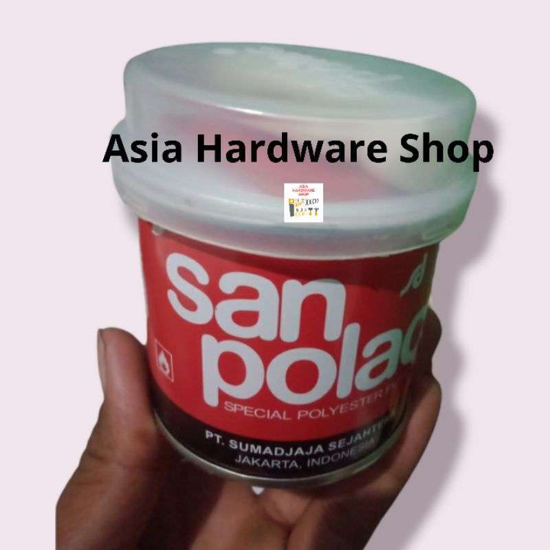 Jual Dempul SANPOLAC 250 gram Dempul Besi Plastik Cat Mobil di Seller ...