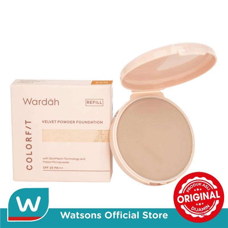 Jual Wardah Colorfit Velvet Powder Foundation Refill - 52N Almond di ...