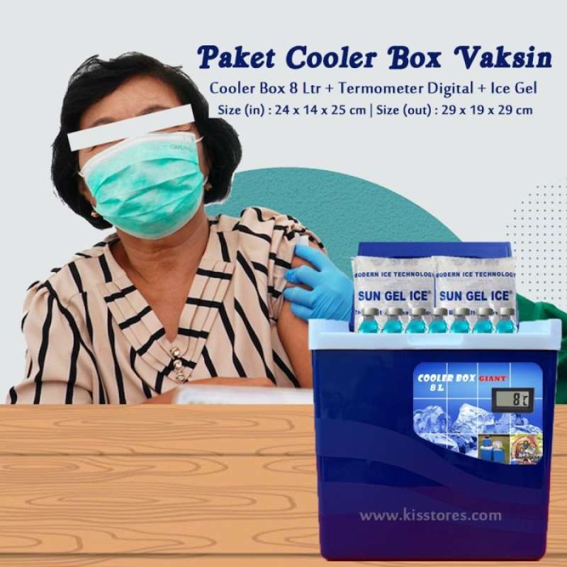 Jual ORIGINAL Vaccine Carrier Box / Cooler Box Vaksin / Box pendingin ...