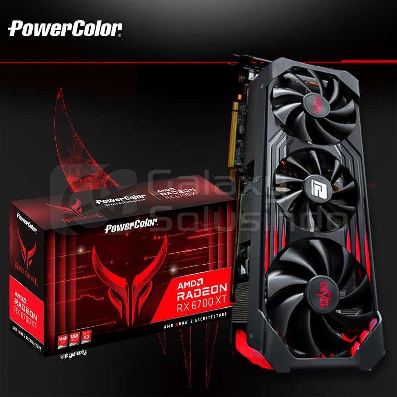 Jual PowerColor RADEON RX 6700 XT Red Devil 12GB GDDR6 RX6700XT RX6700 ...