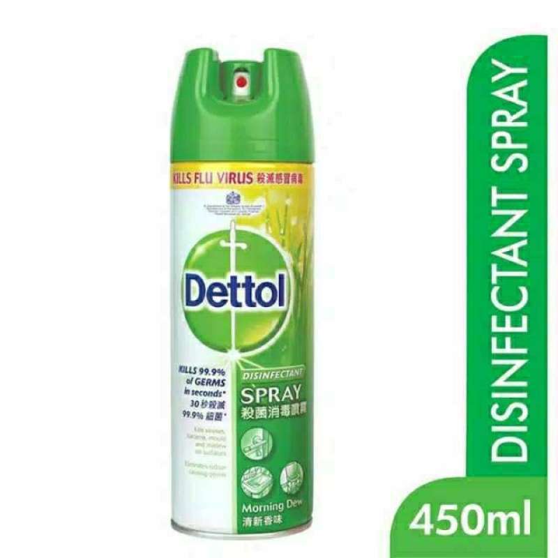 Jual DETTOL SPRAY HIJAU MORNING DEW DISINFECTANT 450 ML di Seller ...