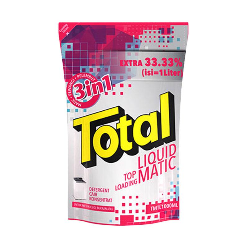 Jual Total Detergent Matic Top Loading Liquid Detergent Pouch [1000 mL ...