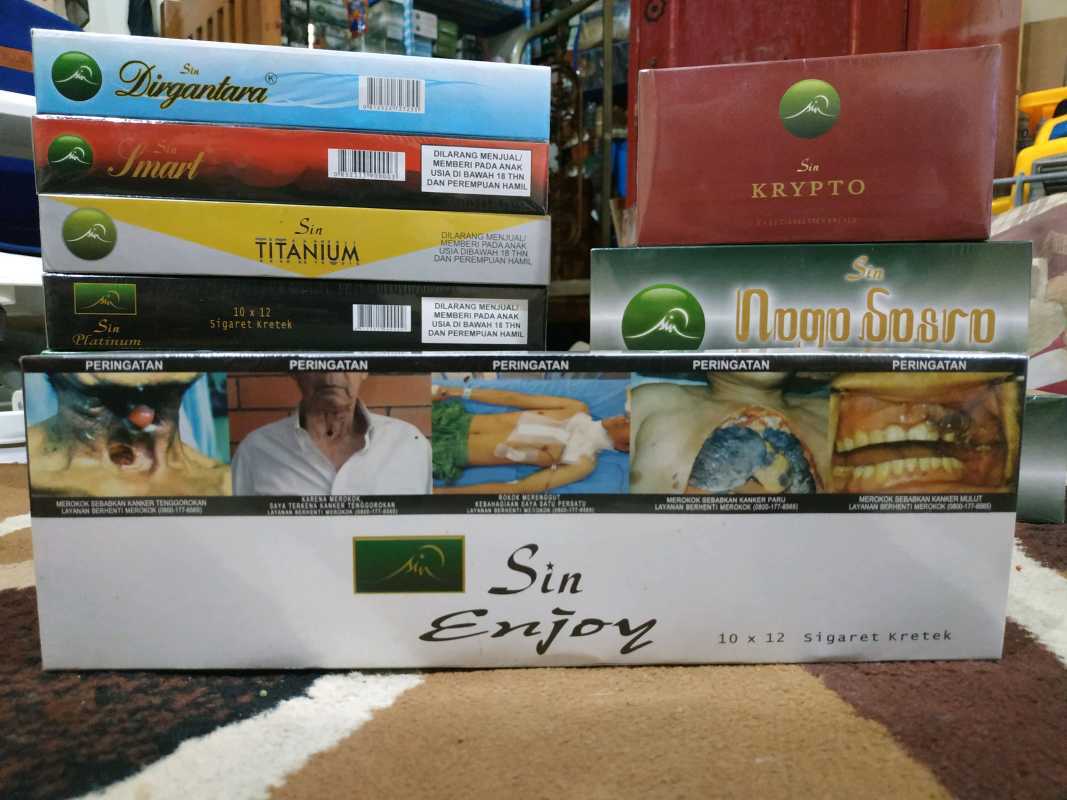 Jual Rokok Herbal Sin Enjoy 1 Slop di Seller Hanzie Store - Larangan ...