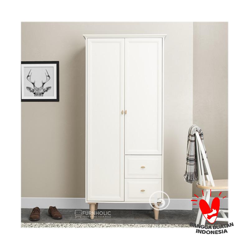 Promo iFURNHOLIC Hannah Wardrobe 2 Doors - Lemari Pakaian/Baju ...
