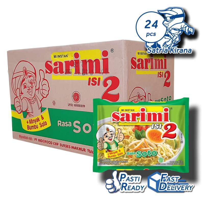 Jual Sarimi Soto [113 gr x 24 pcs | 1 Karton] Mi isi 2 Mie Dua di ...