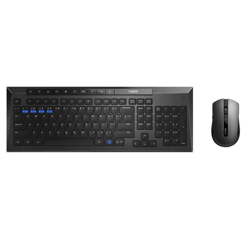 Jual Rapoo 8200M Multi-mode Silent Wireless Keyboard Mouse Combos ...