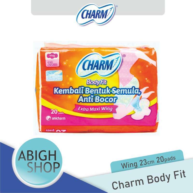 Promo Charm Pembalut Body Fit Wing 23 cm isi 20 pads Diskon 31% di ...