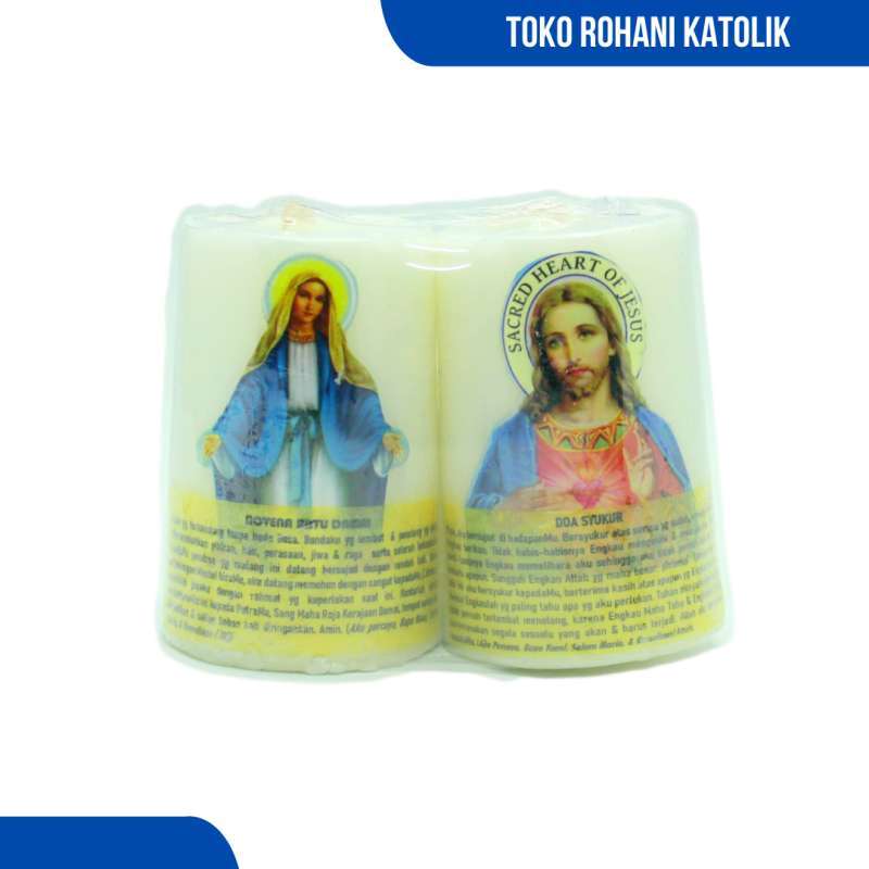Promo LILIN DOA BERGAMBAR 8 CM / LILIN DOA KATOLIK / PERLENGKAPAN DOA ...