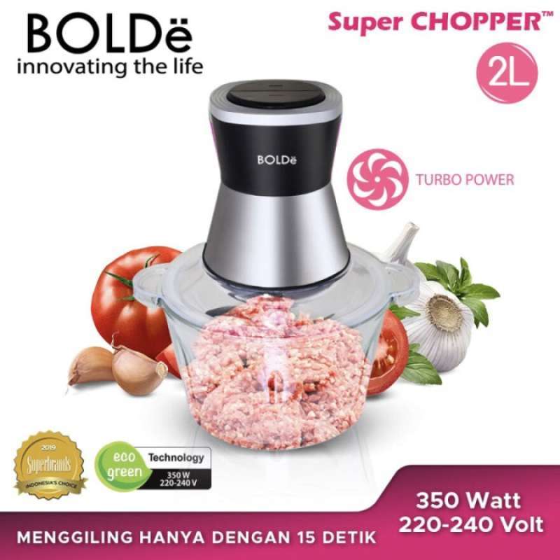 Jual ORIGINAL BOLDE SUPER CHOPPER KACA STAINLESS STEEL 2L PENGGILING ...