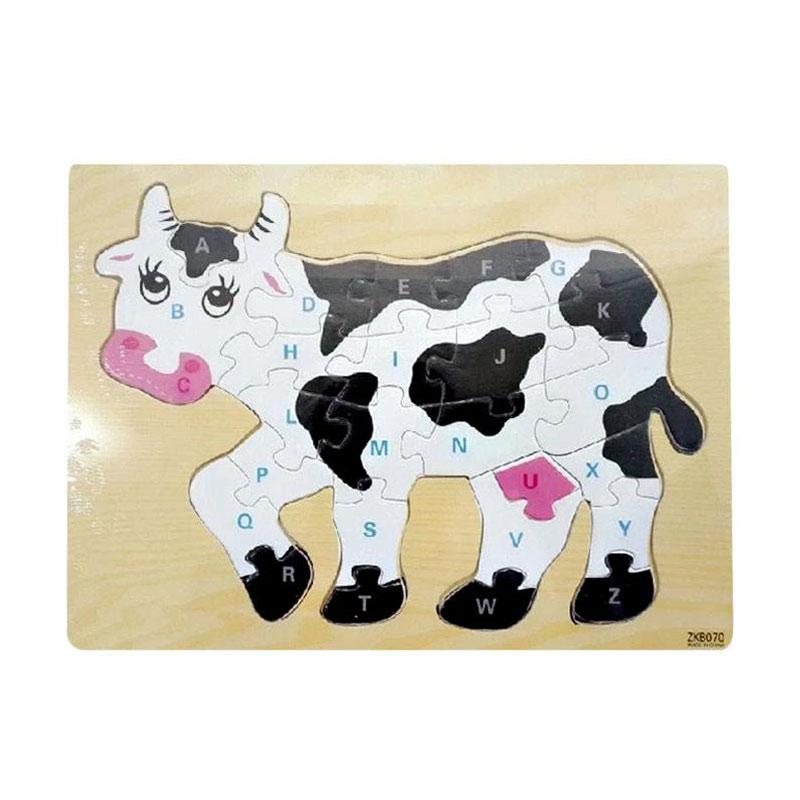 Jual DND Shop Puzzle Sapi/Cow Huruf Besar Mainan Edukasi Anak di Seller ...