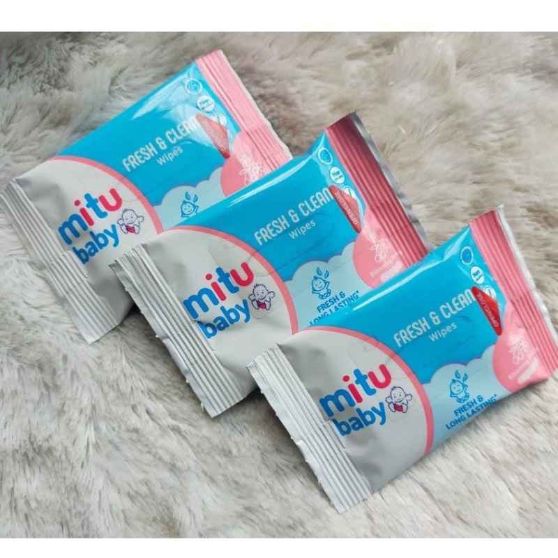 Jual MITU Tisu Basah Sachet Kecil 4 Sheets di Seller TokoAflah - Toko ...