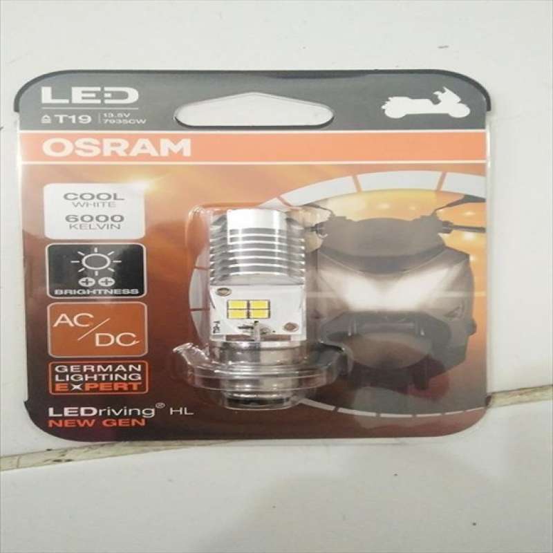 Jual Bohlam Lampu Depan Motor LED T19 12V Osram H6 M5 K2 Putih Bebek Matic di Seller Planet ...