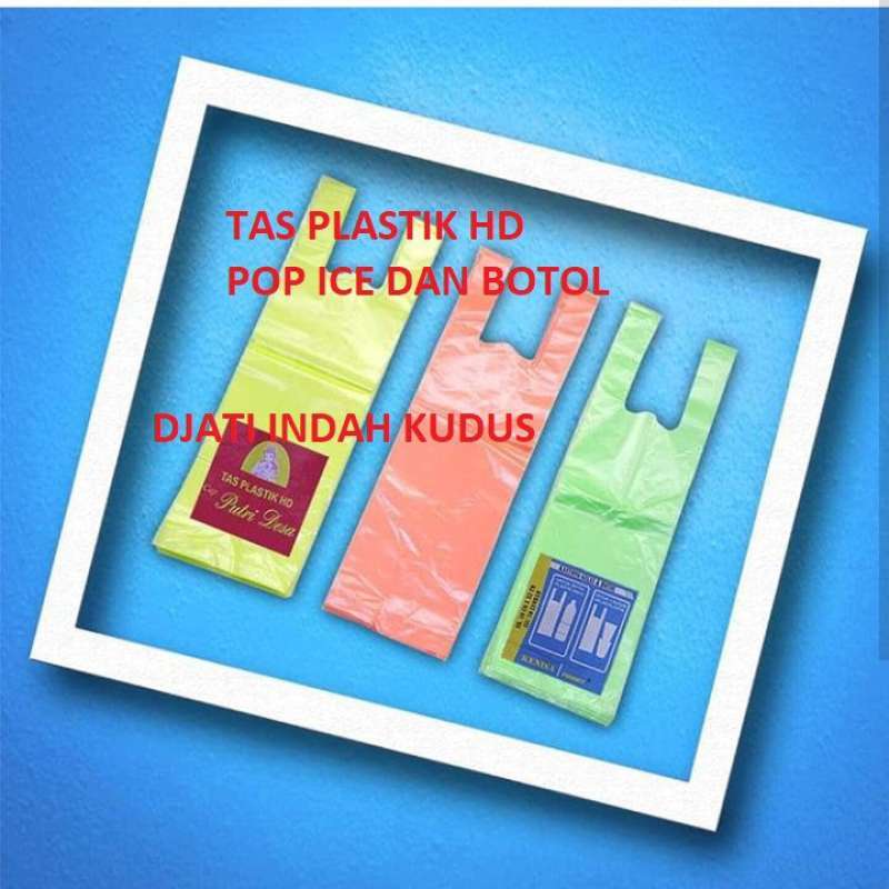 Jual Kantong Plastik Tenteng Take Away Cup 1 Gelas Pop Ice Tea - Teh ...