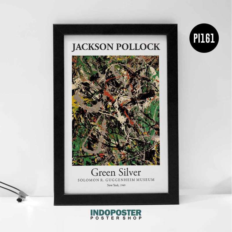Jual Lukisan Repro Jackson Pollock - Untitled Green Silver, 1949 A3 ...