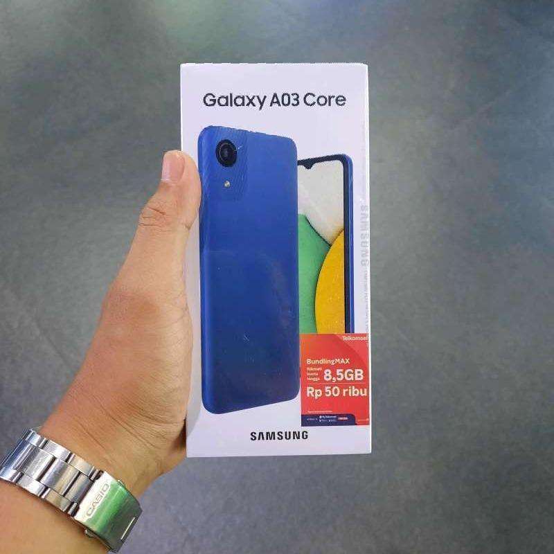 Promo SAMSUNG A03 CORE GARANSI RESMI SEIN - BLUE Diskon 6% di Seller ...