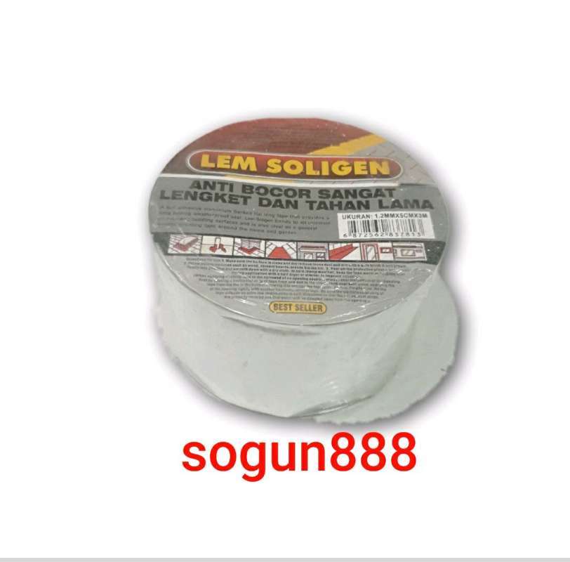 Jual Lakban Talang Soligen .tambal Seng. Solasi Anti Bocor. Lem Talang. Dimensi 1,2mmx 5cm X ...