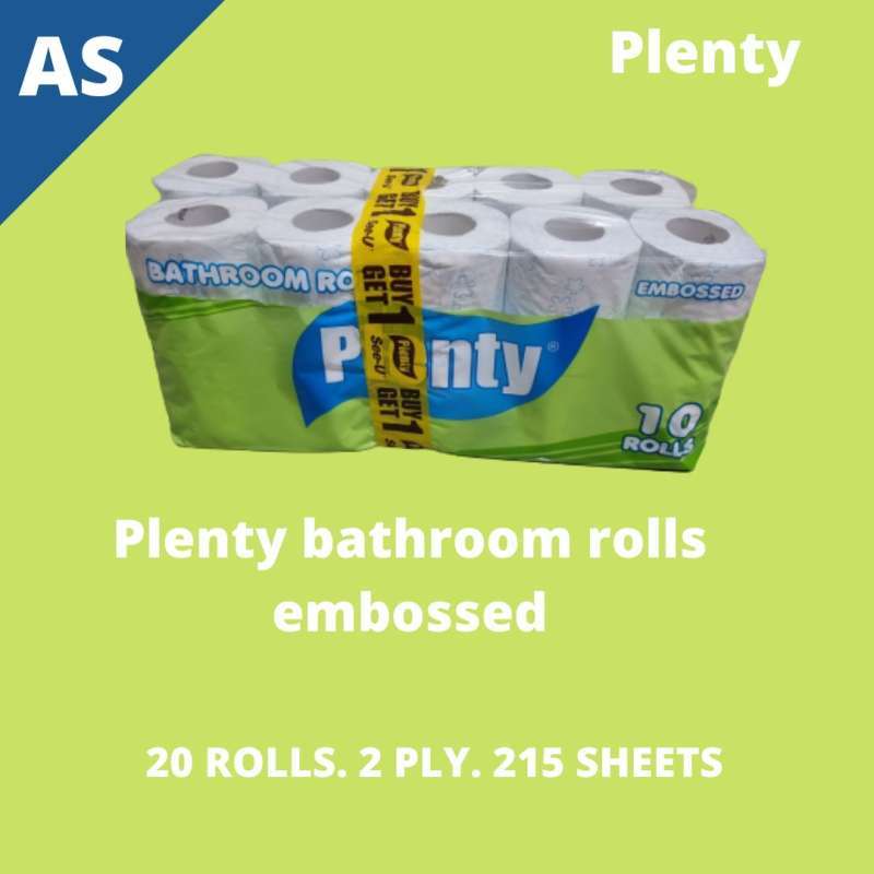 Jual Tissue toilet plenty (bathroom tissue) embossed BUY 1 GET 1 FREE ...