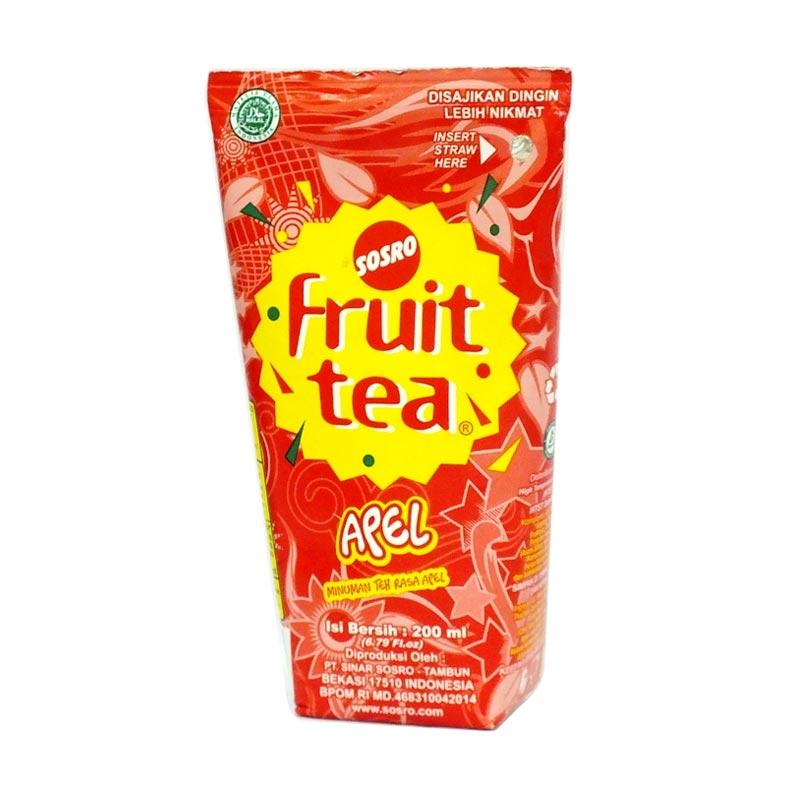 Jual Sosro Fruit Tea Apple Minuman Pack [200 mL] di Seller Sari Limo ...