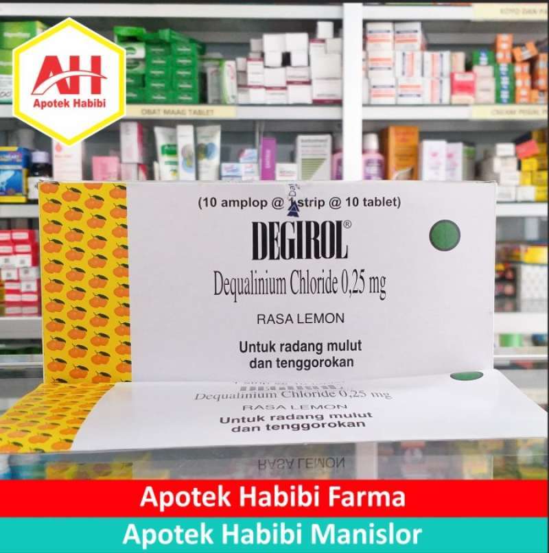 Promo DEGIROL 1 STRIP ISI 10 TABLET HISAP OBAT SARIAWAN RADANG ...