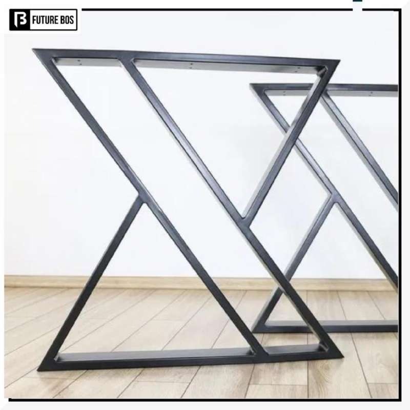 Jual Kaki Besi Holo,Kaki Meja Komputer,Kaki Meja Kantor - T70xL40 Hitam ...