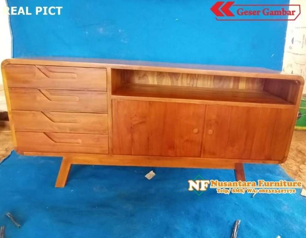 Jual Buffet Minimalis Kayu Jati Buffet Retro Minimalis Kayu Jati ...