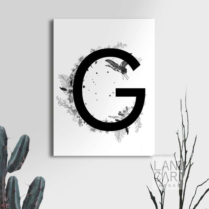 Jual Dekorasi Inisial Nama Huruf G Rumah Kamar Minimalis Frameless ...