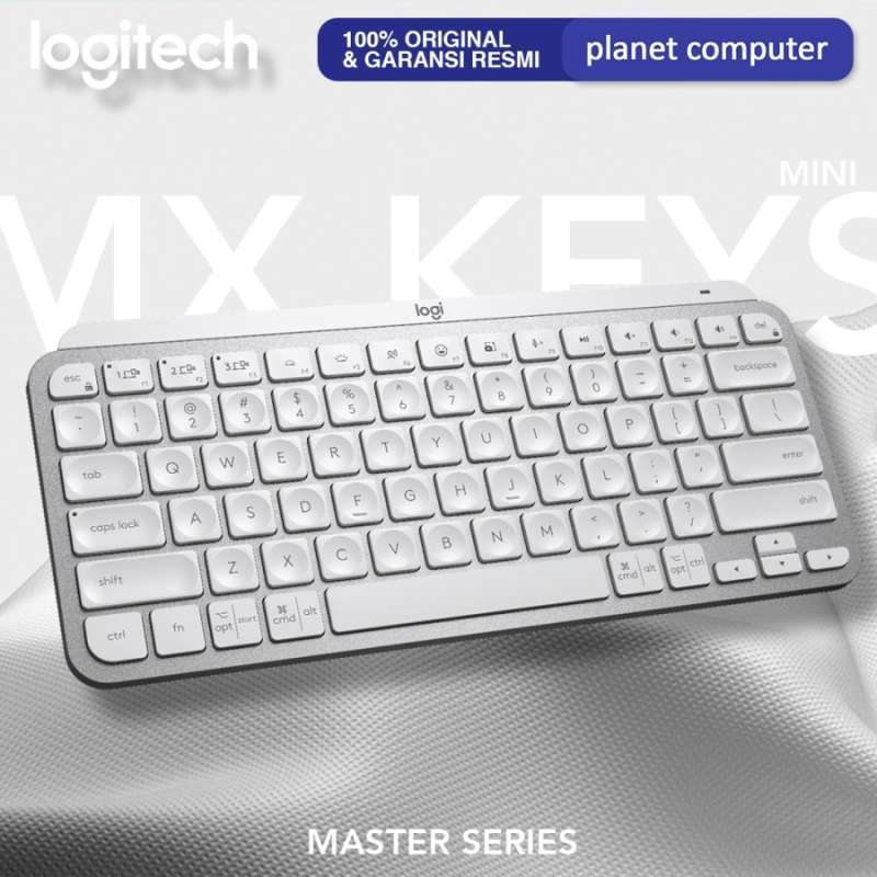 Jual Keyboard Logitech MX Keys Mini Wireless Illuminated Keyboard Bluetooth - Pale Grey di ...