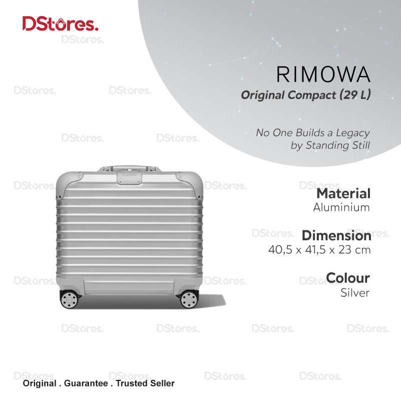 Original Compact Convertible Wheeled Briefcase In Aluminium Silver RIMOWA | atelier-yuwa.ciao.jp