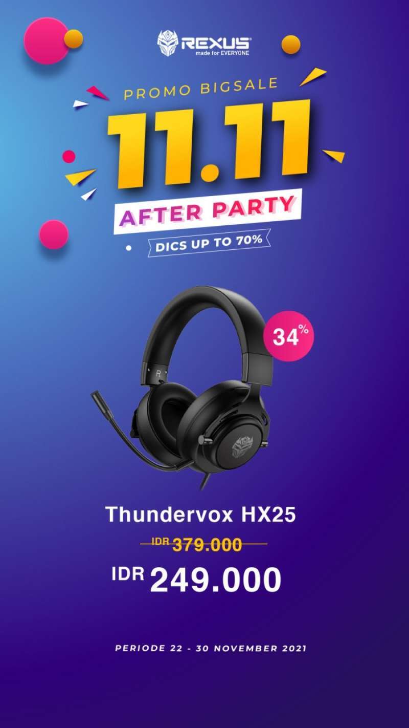 Jual Rexus HX25 Thundervox Stream Headset Gaming di Seller Trinity ...