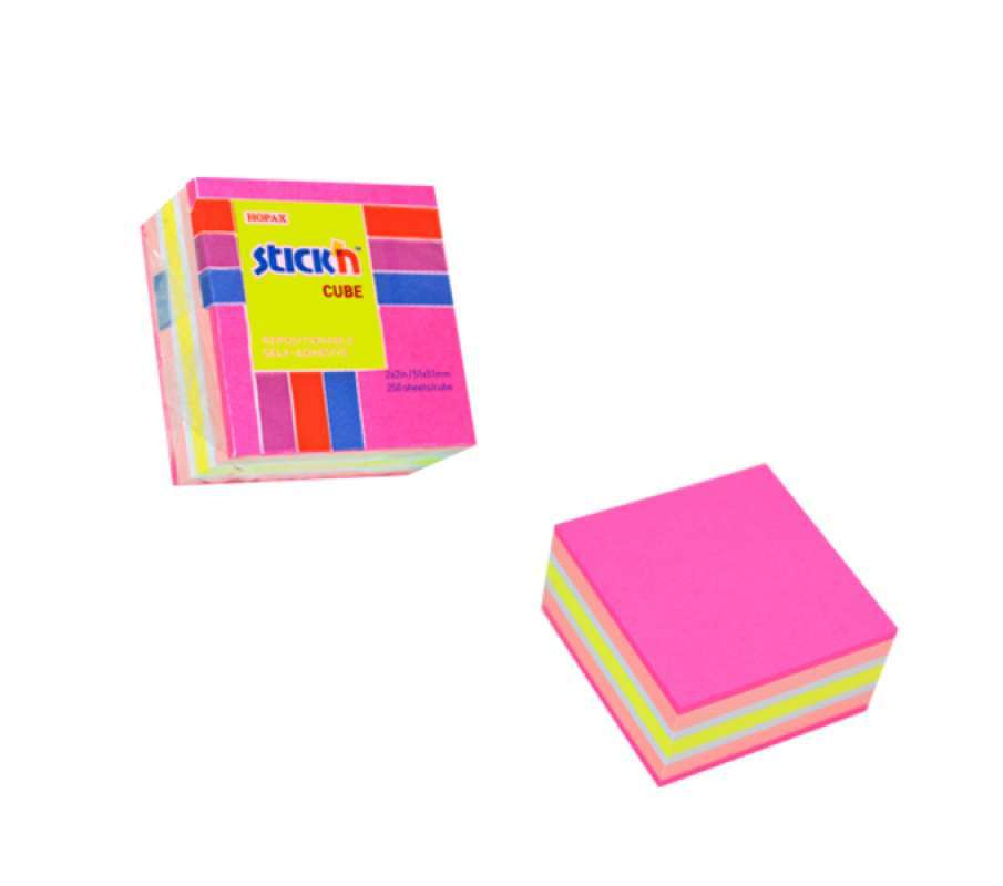 Promo Stick'n Regular Cube (3x3) Neon Pastel Mixed Sticky Note - 21536 ...