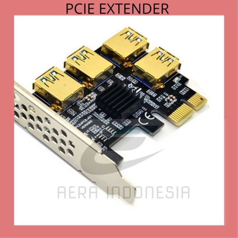 Jual PCIE EXTENDER 1 to 4 | PCIE EXPANSION CARD RISER | Extender ...