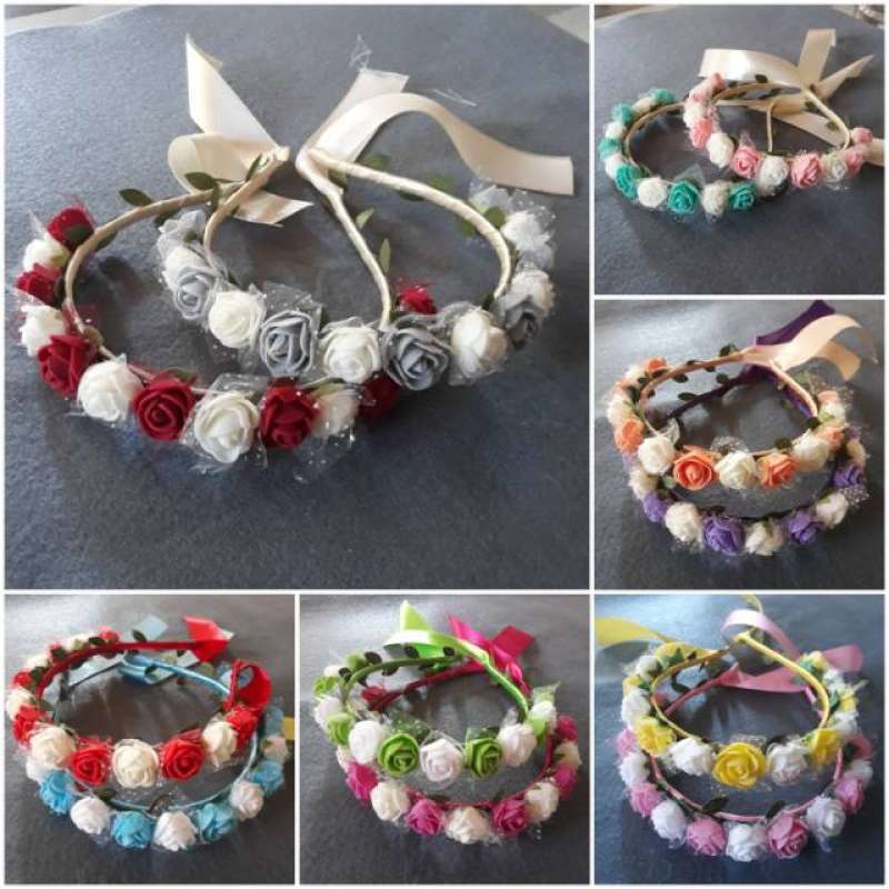 Jual Bando Bunga Double Warna Bisa Untuk Anak2 Dan Dewasa, Untuk ...