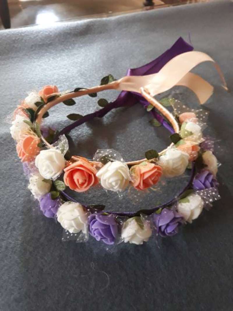 Jual Bando Bunga Double Warna Bisa Untuk Anak2 Dan Dewasa, Untuk ...