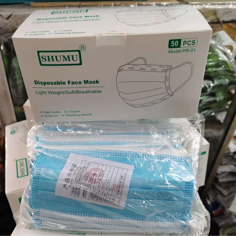 Jual Masker 3 Ply Earloop Isi 50 Pcs Di Seller Cunos Sunter Agung