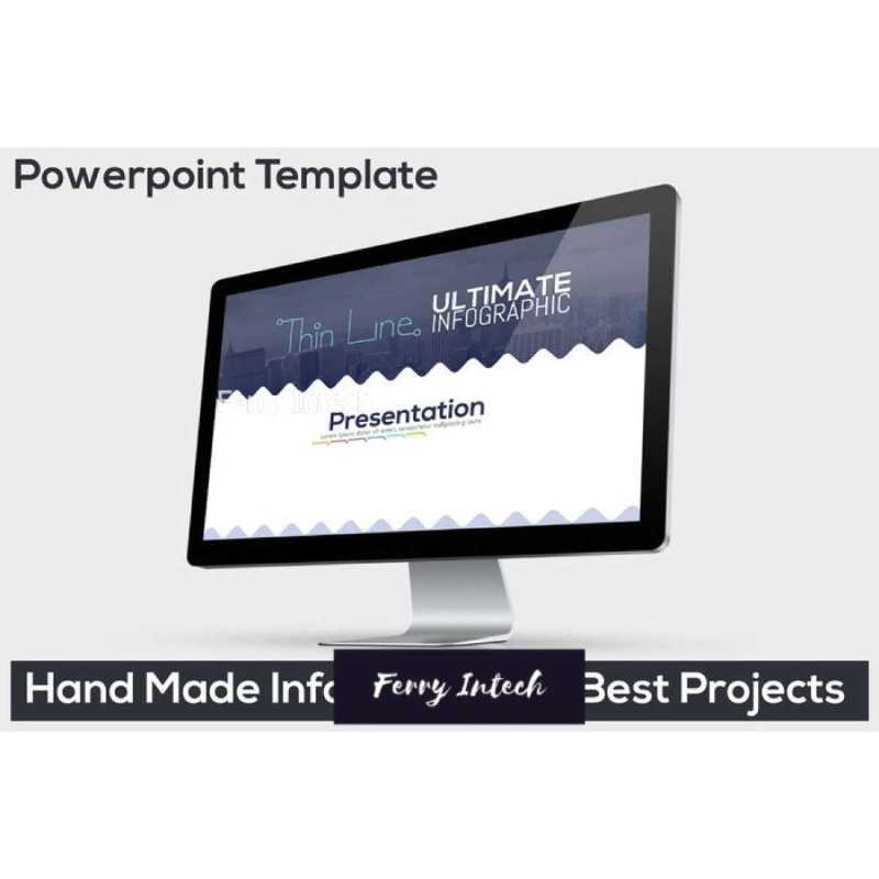 Promo Ultimate Thin Line Powerpoint Infographic Ppt Pptx Diskon 9 Di