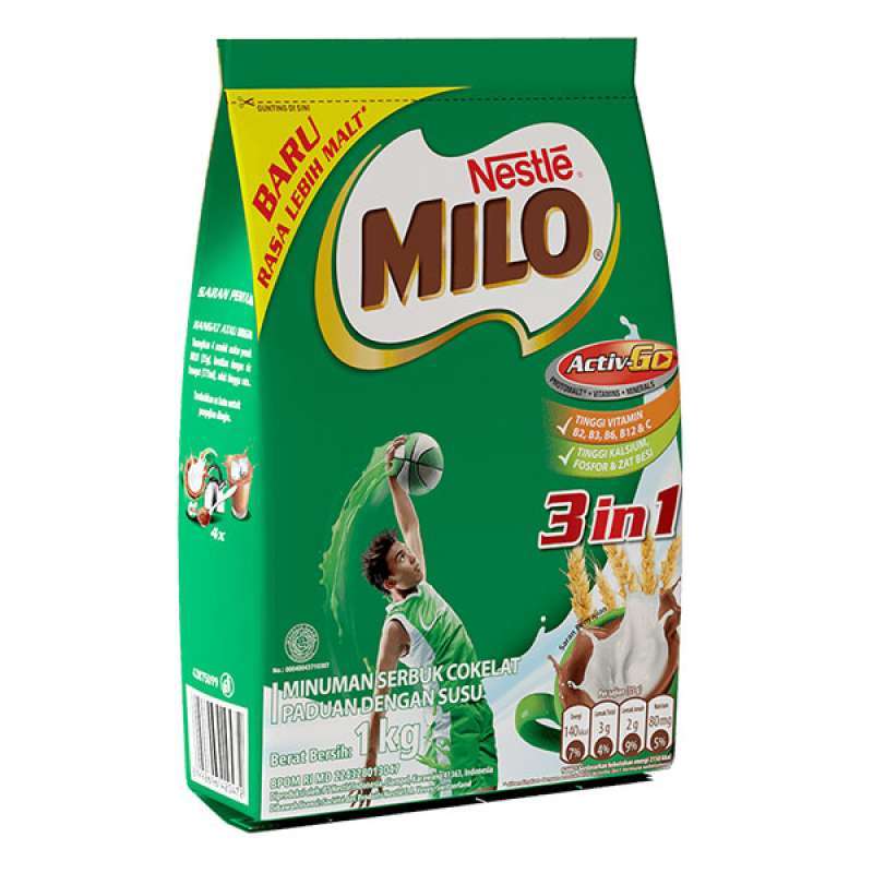Jual MILO 3 IN 1 POUCH 1 KG di Seller Hyfresh Rempoa Official Store ...