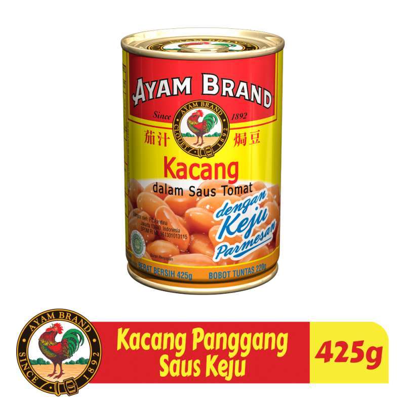 Promo AYAM BRAND Baked Beans with Parmesan Cheese Makanan Kaleng [425 g ...