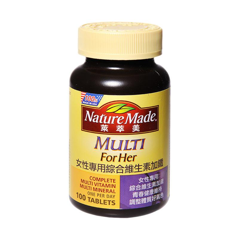 Jual Nature Made Multivitamin for Her [100 Tablet] di Seller isheera ...