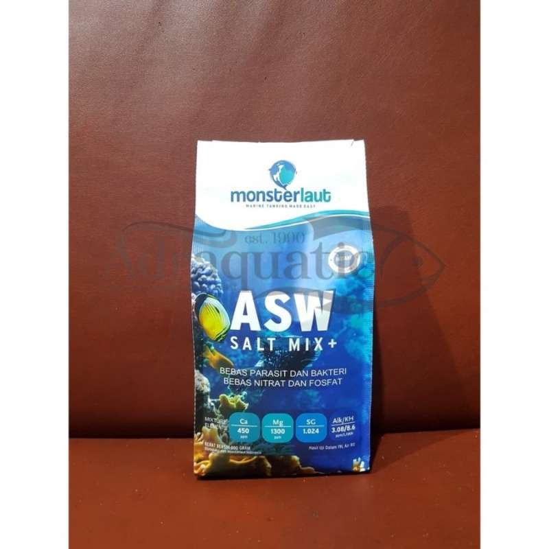 Jual Asw Salt Mix + Plus 800 Gram Garam Sintetis Laut Sea Salt ...