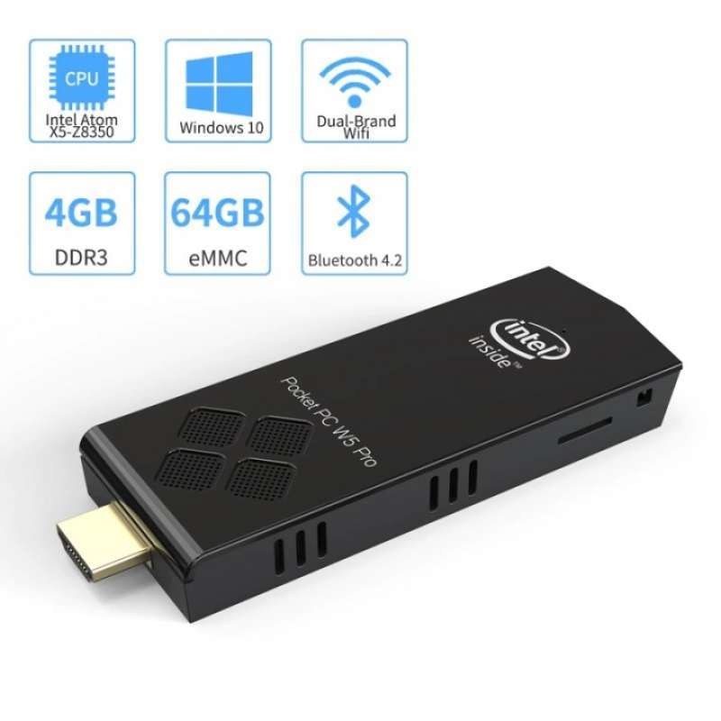 Jual T5 Mini PC Stick RAM 4GB ROM 64GB Windows 10 - W5 PRO Upgraded ...