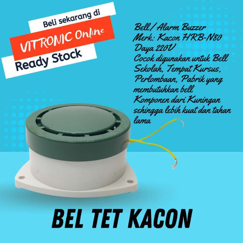 Jual Bel Tet Kacon Bell Listrik 220v Panel Buzzer Hrb N80 Alarm Sekolah ...