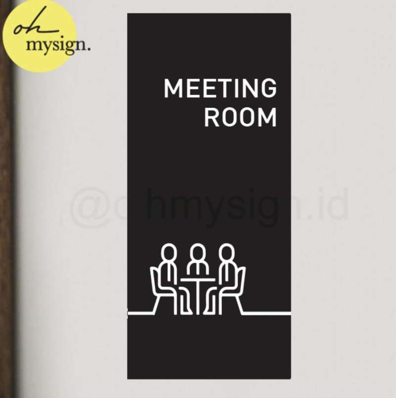 Jual SIGN AKRILIK MEETING ROOM RUANG MEETING PRINTED | LABEL AKRILIK di ...