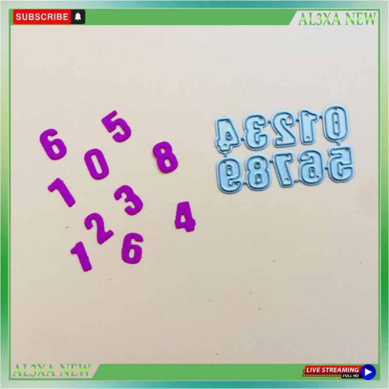 Promo Stensil Cetakan Pemotong Desain Angka Model Emboss Bahan Besi ...